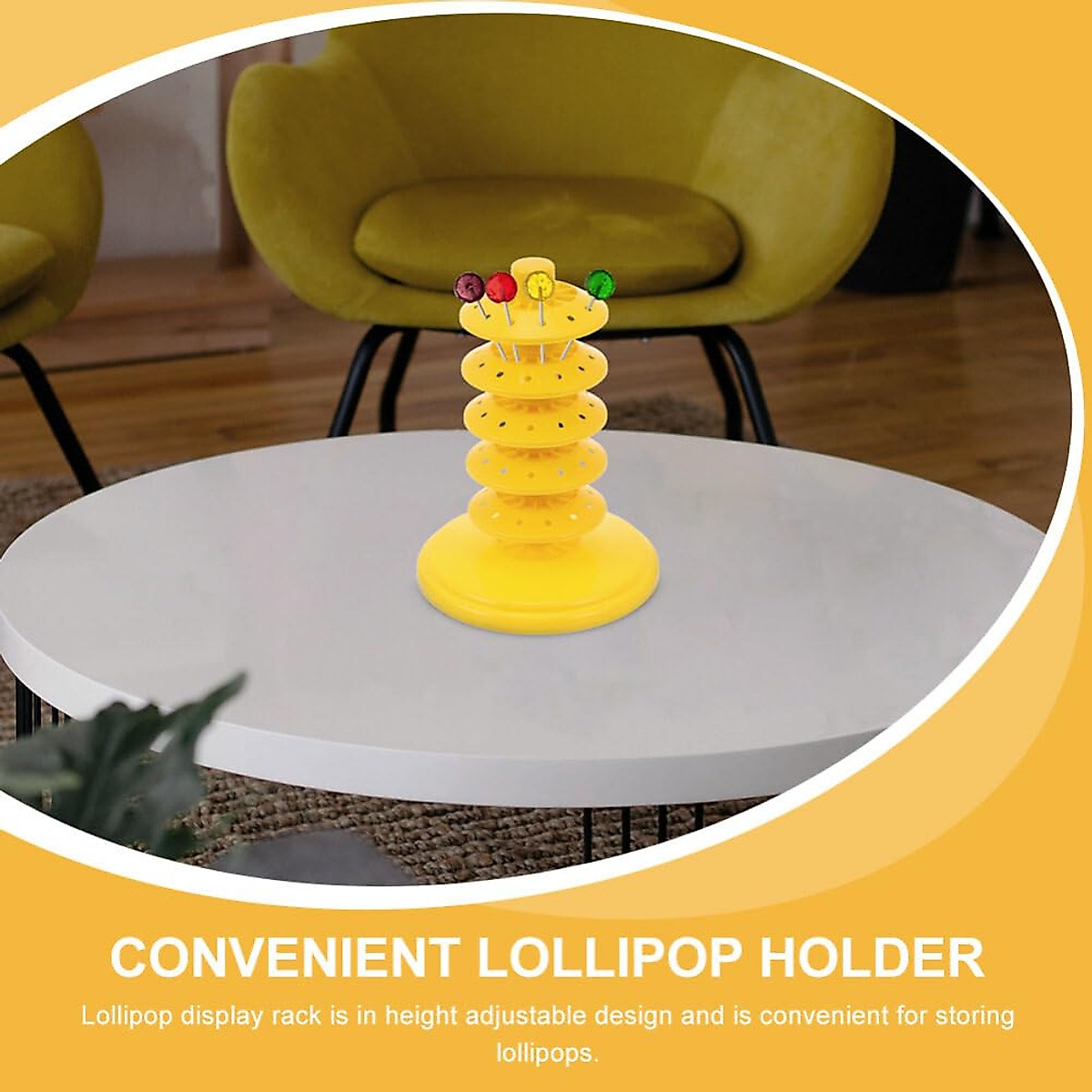 Mobestech Lollipop Stand Lollipops Stand Desktop Stand Cake Pop Display Lollipop Supplies Wedding Cake Decor Lollipop Sticks for Cake Pops Table Top Decor Multifunction Socket Pp Material