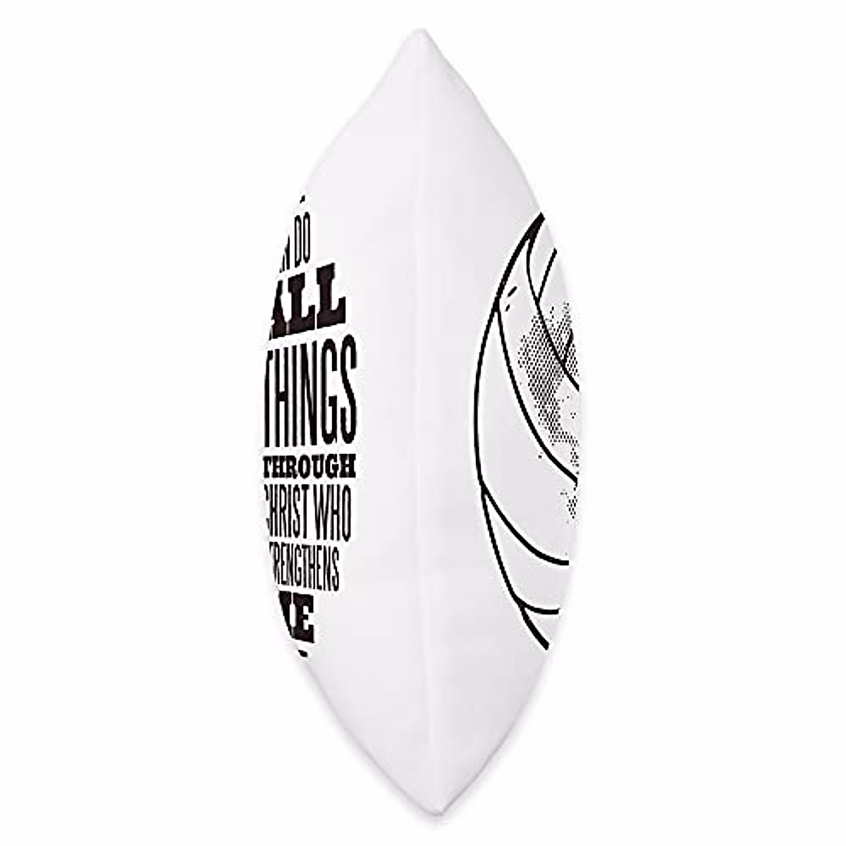 I Can Do All Things Through Christ Volleyball I Can Do All Things Through Christ Who Strengthens Me Throw Pillow, 16x16, Multicolor