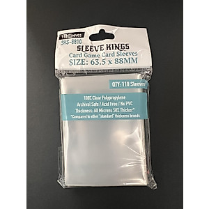 Sleeve Kings Card Game Card Sleeves 63.5 x 88 mm (4x110 Pack, 440 Sleeves)
