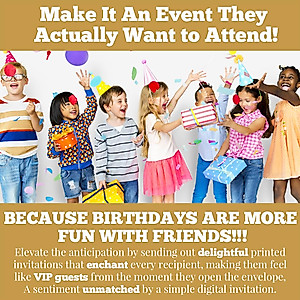 Explosion Fort Battle Video Gaming Birthday Party Invitations, 20 5x7 Fill In Cards with Twenty White Envelopes by AmandaCreation Video Gaming Party Supplies