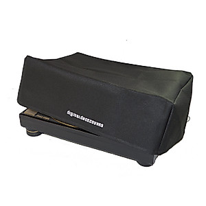 TECHNICS Turntable Dust Cover for SL-1200 / SL-1210 & Pioneer PLX-1000 Record Player Protector [Water Resistant, Antistatic, Black Premium Fabric] by DigitalDeckCovers