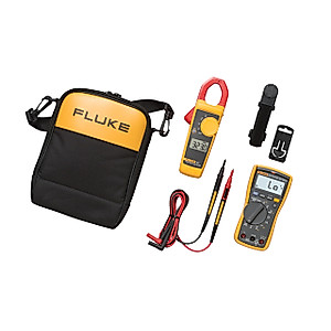 Fluke 117/323 KIT Multimeter and Clamp Meter Combo Kit + 62 MAX IR Thermometer, Non Contact, -20 to +932 Degree F Range