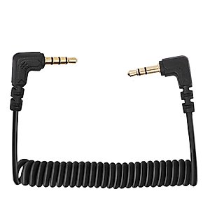 Replacement 3.5mm TRS to 3.5mm TRRS Patch Adapter Cable for Smartphone Movo BOYA by MM1 Rode VideoMicro Mics 100cm 39" 3.3ftQ