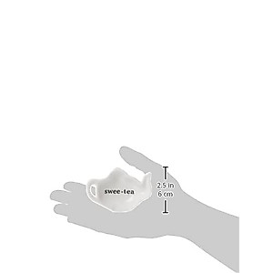 Swee-Tea Ceramic Tea-Bag Caddy in Black & White Serving-Tray Gift Box