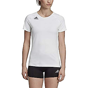 adidas Women's Hi Lo Jersey, White/Black, Medium