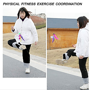 Bleiou 6 Pack Chinese Jianzi Colorful Feather Kicking Shuttlecock Foot Sports Toy Game