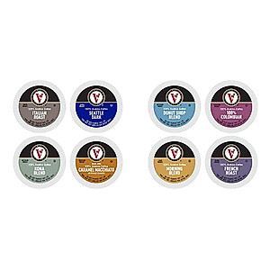 Flavored & Unflavored Coffee Variety Pack for K-Cup® Keurig 2.0® Brewers, 96 Count Victor Allen’s Coffee® Single Serve Coffee Pods & Donut Shop, Morning Blend, 42 Count
