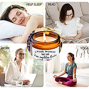 Retirement Gifts for Women- Best Retirement Gifts for Mom, Sister, Wife, Her, Friends, Nurse, Teacher,Coworkers Happy Retirement Lavender Scented Candle