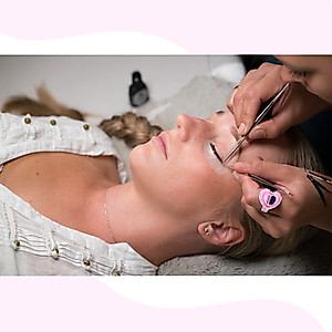 1000 Pcs Glue Rings for Eyelash Extensions Disposable Lash Glue Rings for Beauty Salons Lash Glue Holder Lash Fanning Glue Cups Eyelash Extension Supplies (Heart Style)