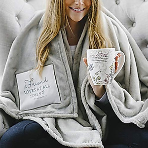 Pavilion - A Friend Loves at All Times - Proverbs 17:17-50x60 Inch Super Soft Royal Plush Throw Blanket