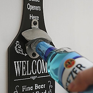 Metal Crown Polished Wall Mounted Beer Bottle Opener