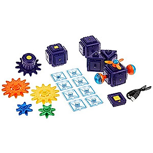 Magformers Magnets in Motion Power Accessory Set (27-Pieces) Magnetic Building Blocks, Educational Tiles Kit , Magnetic Construction STEM Gear Set