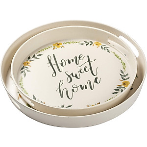 Primitives by Kathy 104022 Melamine Serving Tray, Set of 2, Bee Home