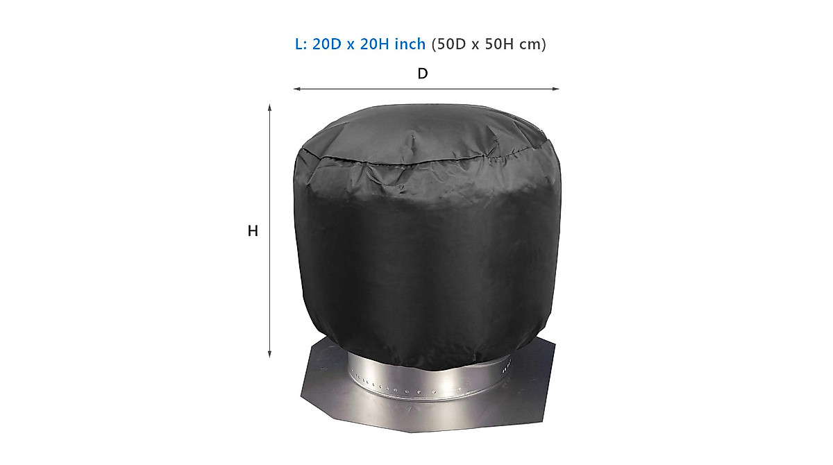 Luxiv Turbine Vent Cover 2 Pack - Heavy Duty Waterproof Roof Vent ...