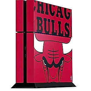 Skinit Decal Gaming Skin for PS4 Console - Officially Licensed NBA Chicago Bulls Large Logo Design
