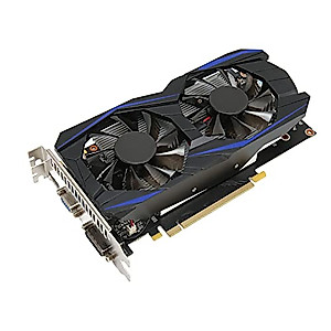 PUSOKEI GTX550Ti Graphics Card, 6GB 192BIT GDDR5 PCI E 2.0 Gaming Graphics Card, Support DirectX11, 3D Stereo Display, Dual Fan HD MI VGA DVI Graphics Card for Gaming PC