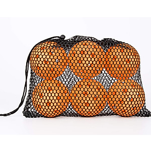 JoncAye Pickleball-Balls 6 Pack, Orange Indoor-Pickleballs USAPA Compliant, Pickle-Balls with Bag, Accessories for Pickleball-Paddle-Set, Gifts for Pickleball Lovers