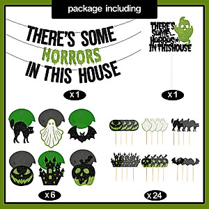 Halloween Party Decorations Halloween Banner Haunted House Decorations Horror Party Decorations In This House Horror Sign Horror Birthday Decorations