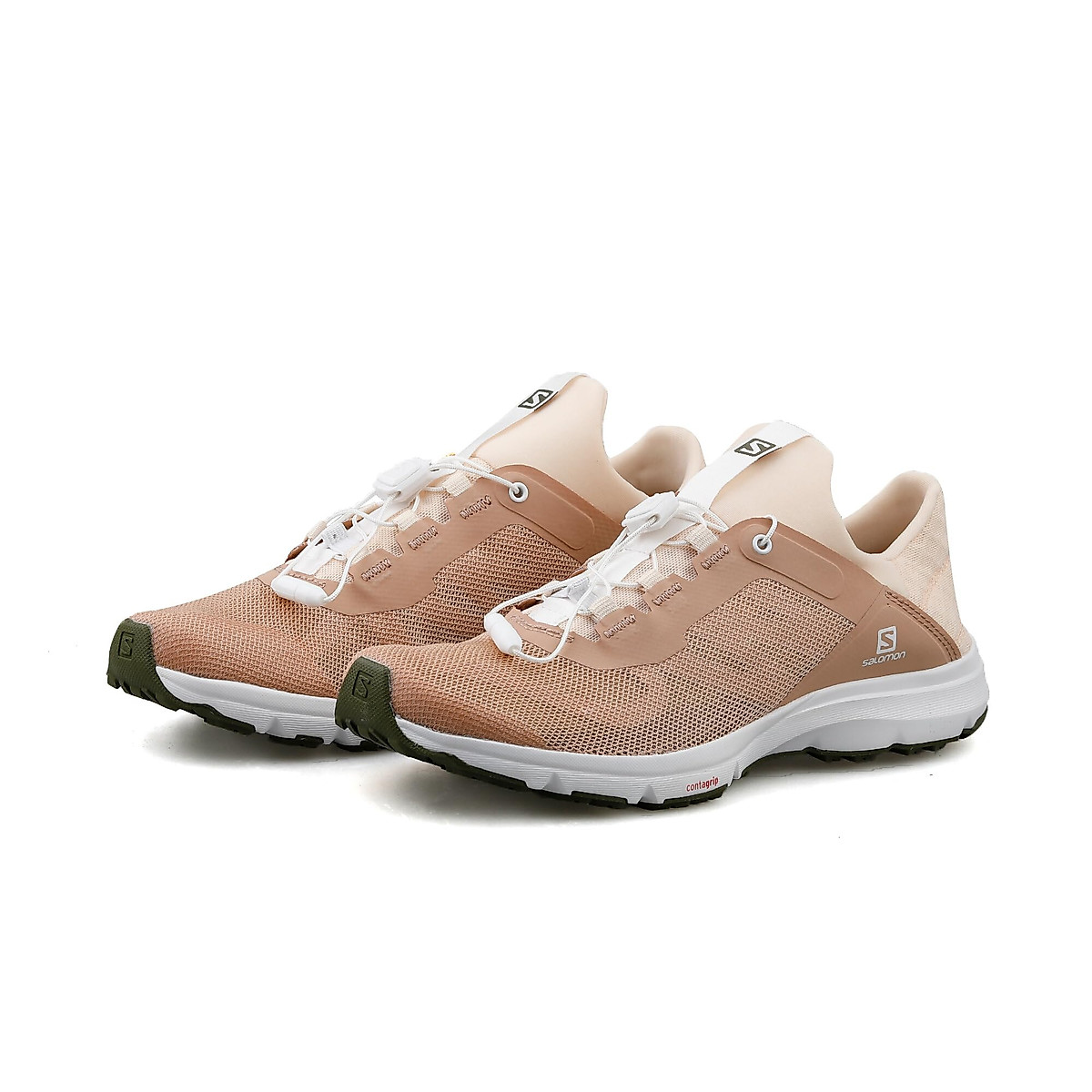 Salomon Amphib Bold 2 Running Shoes for Women Sport Sandal, Sirocco/Sun Kiss/Olive Night, 3.5