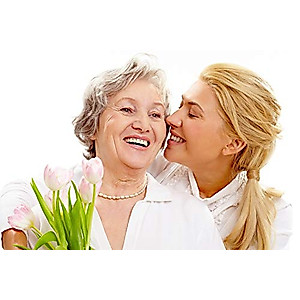 EVER2000 Personalized Mothers Necklace with 1/2/3/4/5 Child Name Custom Engraved Baby Feet Charms Name Necklace for Mom Customized Baby Feet Necklace with Heart/Infinity/Diamond Mom Heart Symbol/Love