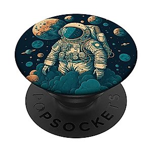 Space Astronaut and the planets PopSockets Standard PopGrip