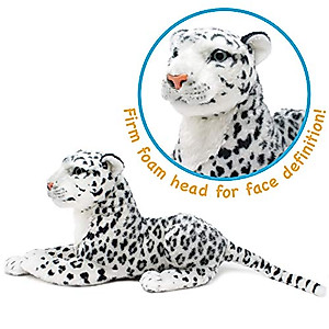 TigerHart Sinovia The Snow Leopard - 17 Inch Stuffed Animal Plush Snow Cat