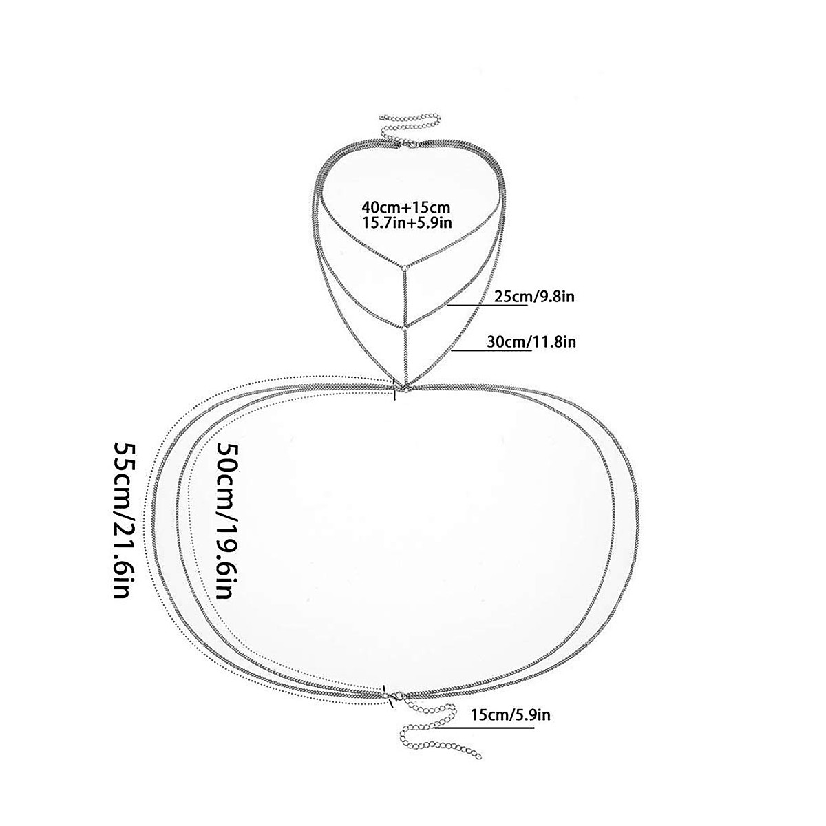 Bounzhi Harness Body Chain Bra Sexy Body Jewelry Necklace Bikini Chains for Women…