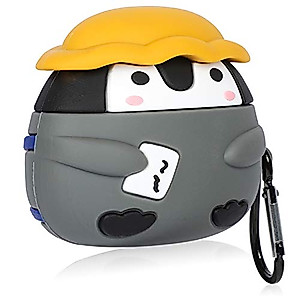 Besoar Hat Penguin for Airpod Pro 2019/Pro 2 Gen 2022 Case, Cartoon Cute Fashion Kawaii Cool Silicone Design 3D Cover for Airpods Pro, Animal Funny Pretty for Women Girls Boys Kids Cases Air Pods Pro