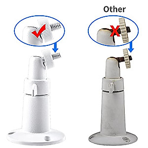 Security Camera Universal Mounting Bracket,Adjustable Indoor/Outdoor Security Wall Metal Bracket, Compatible with Arlo Pro/Pro 2/Pro 3/Pro 4/Ultra/Ultra 2, & with Ring Stick Up Cam Battery (2 Pack)