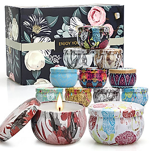 12 Pack Candle Gift Set Aromatherapy Soy Candle 2.5 oz Long Lasting Stress Relief Scented Candle for Admin Mother's Day Birthday Women Gifts