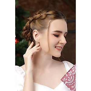 Real Gold Hoops 14k Tiny Round 10mm Endless Cartilage Hoop Small Earrings for Women Men, Set of 3 Pairs