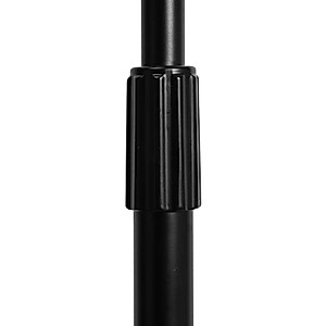 On-Stage MS7701TB Telescoping Euro Boom Mic Stand (Setup for Vocal and Instrument Microphones, Adjustable Height, Angle, and Length, Portable, Folding, Tripod Base, 5/8″-27 Threading, Steel, Black)