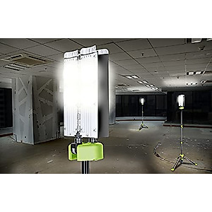 PowerSmith Voyager PVLR8000A-C 8000 Lumen Collapsible Cordless Tripod LED Work Light. Bare Light Only. 3-Way Power. AC or DC Adaptor or Battery Needed to Use Light