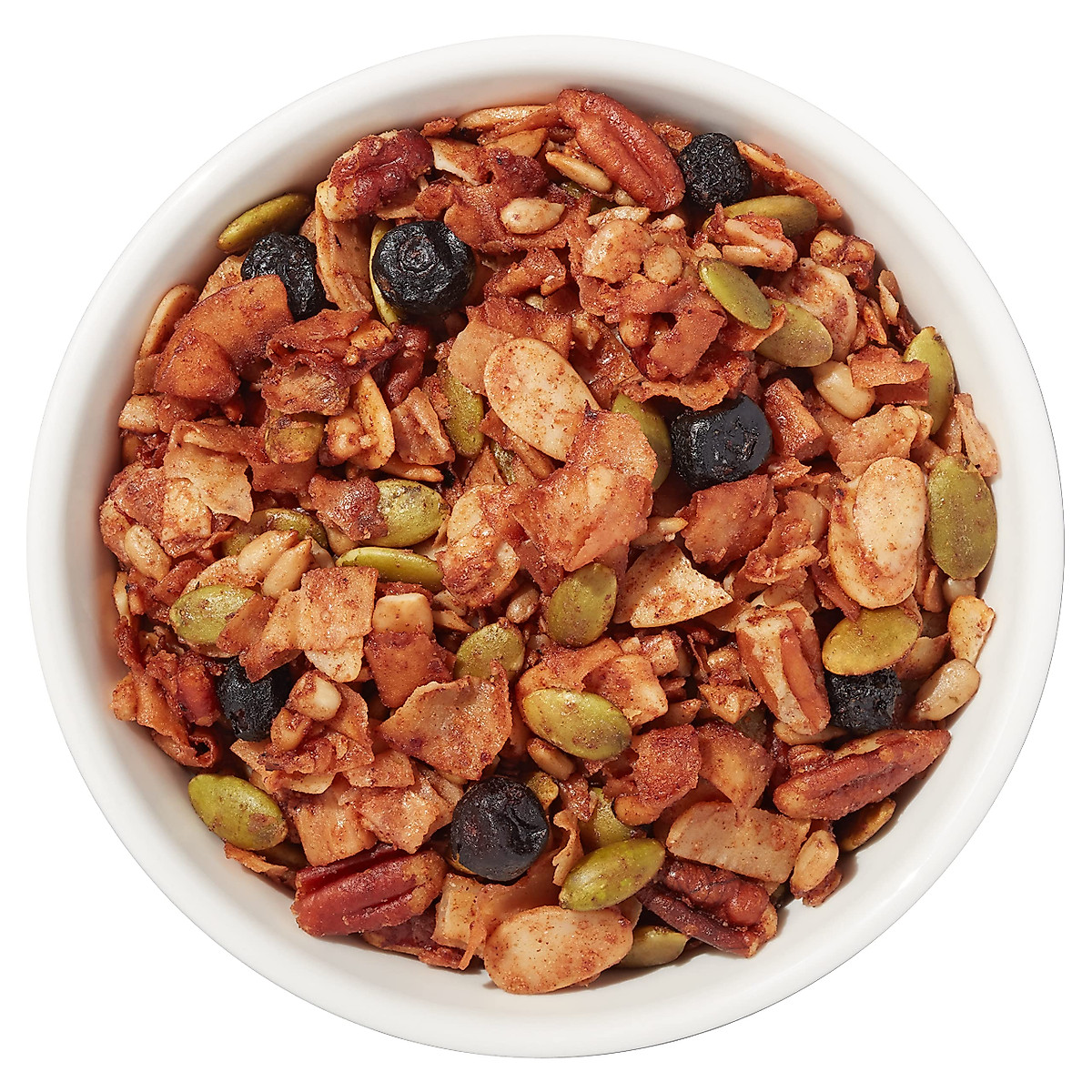 NuTrail Nut Granola Cereal, Blueberry Cinnamon, No Sugar Added, Keto, Low Carb, Gluten Free, Grain Free, Healthy Breakfast 8 oz. 1 Count
