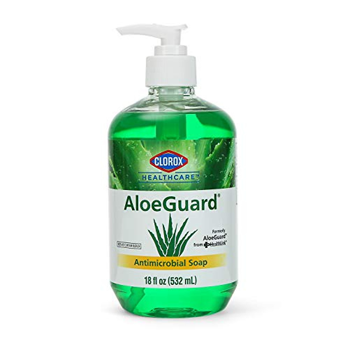 Clorox Healthcare AloeGuard Antimicrobial Soap 18 Ounce Antimicrobial Hand Soap from for Healthcare Professionals | Hand Soap for Everyday Use with Aloe Vera to Soothe & Moisturize Hands