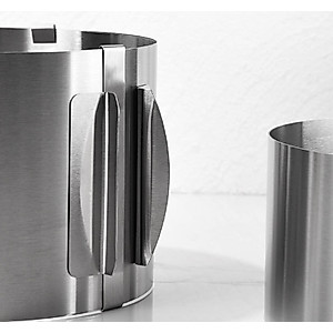 Cake Ring Adjustable Extra high 15cm - Stable Stainless Steel Baking Ring - Cake Ring with Precise Scaling Inside