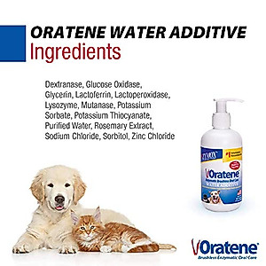 Pet King Brands ZYMOX Oratene Enzymatic Brushless Oral Care Water Additive, 8oz