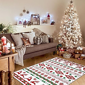 Front Door Mat Entrance Rugs Indoor 2x3 Boho Entry Mat,Washable Non-Slip Entryway Throw Rugs with Rubber Backing Doormat Indoor Entrance Rug for Bathroom Bedroom Entry Kitchen Christmas Decor