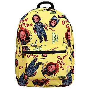 Chucky Classic Horror Movie Yellow All Over Print Tech Backpack