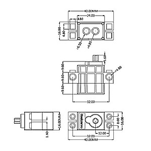 360° Red Color Geek Servo & 270° Gray Color Geek Motor with Wire for Lego/Micro:bit/Ardui/Raspberry Pi