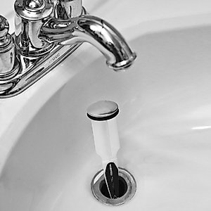 PF WaterWorks PF0736-BN-BN-NO Sink/Lavatory ABS EasyPOPUP Universal Pop-Up Drain Assembly-Easy Remove Stopper-Brushed Nickel (Matching Plated Body Without Overflow)