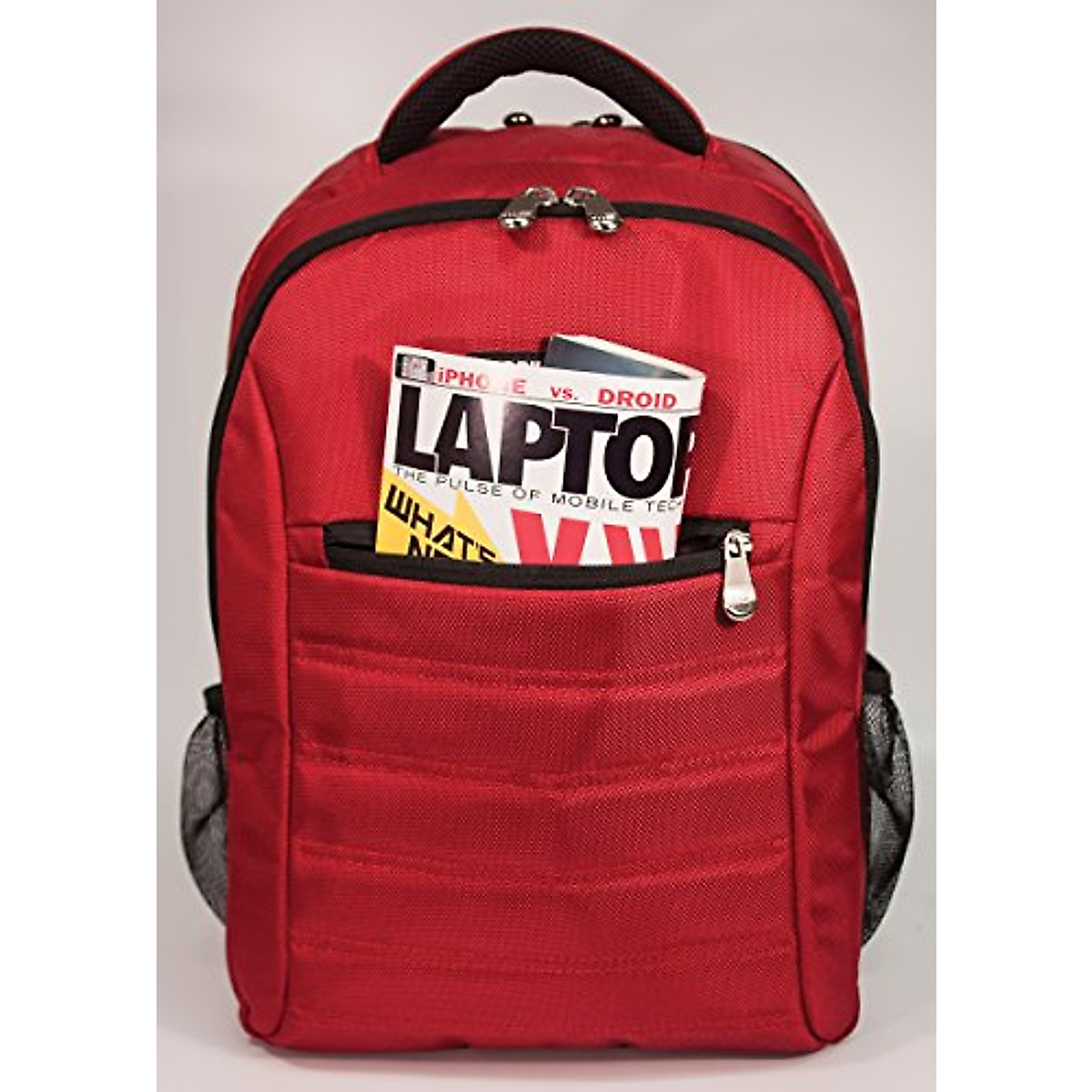 Mobile Edge Smartpack 15.6 Inch Laptop Backpack with Separate Padded Tablet Compartment Crimson Lightweight Red for Men, Women, MEBPSP7, Crimson Red