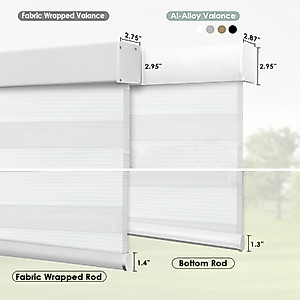 Yoolax Double Layer Zebra Shades Fabric Samples