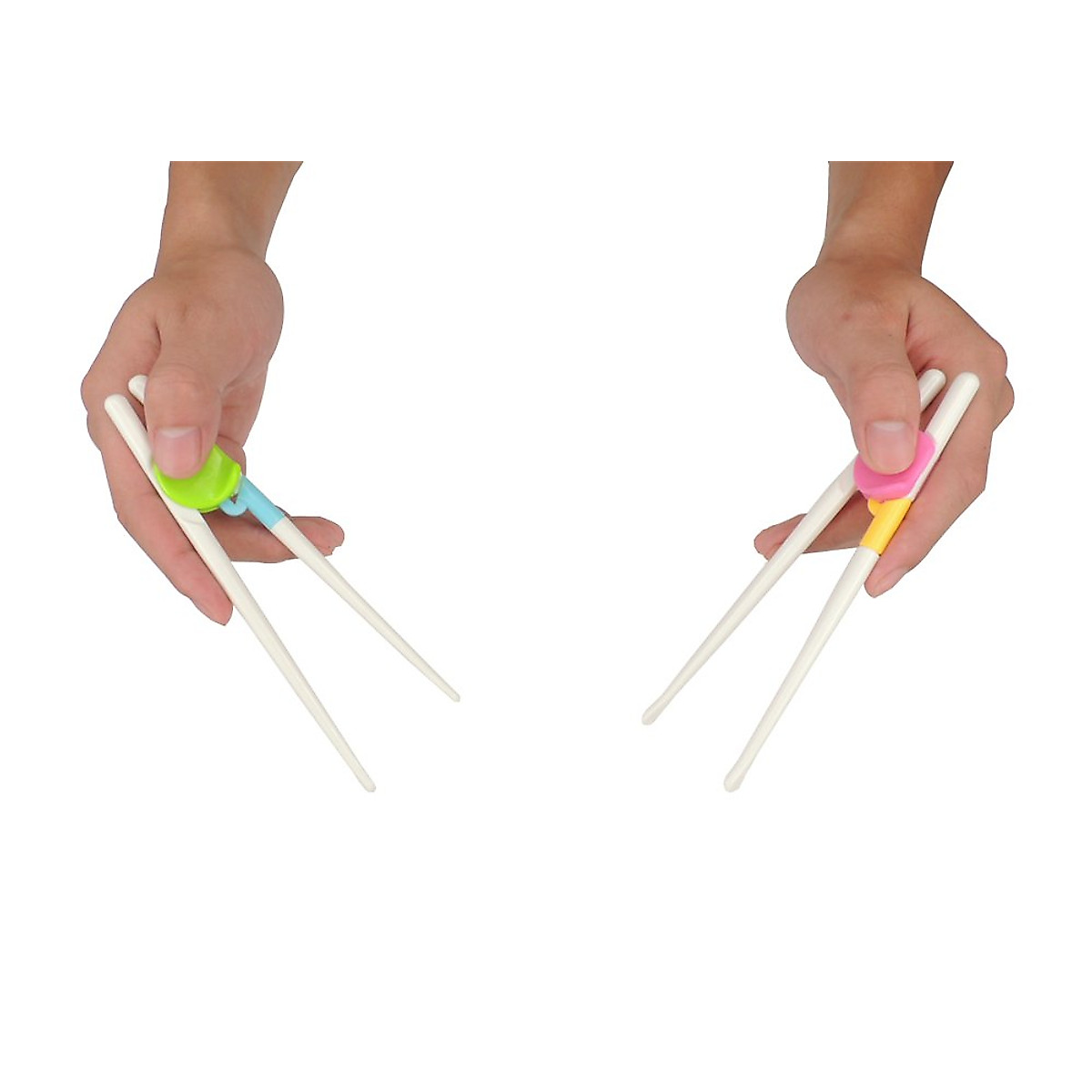 Zehhe 5 Pairs Easy to Use Cheater Training Chopsticks for Children and Adults , 1 Pcs Wood Spoon (5pairs)