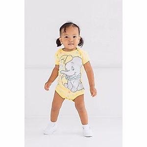 Disney Classics 101 Dalmatians Bambi Dumbo Aristocats Baby Girls 5 Pack Bodysuit 6-9 Months