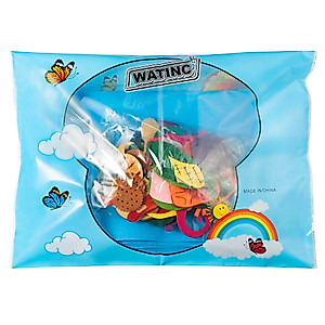 WATINC My Plate Felt-Board Stories Set 3.5Ft 53Pcs Preschool Vegetables Fruit Protein Grains Flannel Food Diary Classroom Theme Early Learning Play Kit Wall Hanging Gift for Toddlers Kids