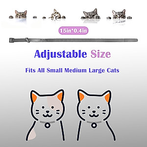 Minasuki 4 Pack Calming Collar for Cats - 60 Days Anxiety and Stress Relief, Relaxing Cat Collar, Adjustable Pheromones Collar for Cats，Natural Soothing for Continuous Calming