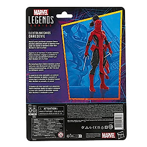 Marvel Legends Series Elektra Natchios Daredevil, Collectible 6 Inch Action Figures, 2 Accessories