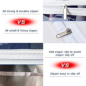 Zilink Clear Garment Bags for Storage 40 inch (2 Pack) Hanging Garment Rack Cover Suit Bags Organizer Hanging Clothes Cover for Suit Coats Jackets Dress Storage