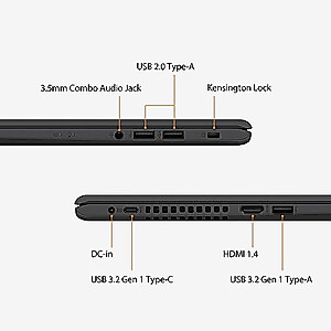 ASUS Vivobook F1500EA 15.6" FHD IPS Premium Laptop, 11th Gen Intel 4-Core i5-1135G7 Upto 4.2GHz, 12GB RAM, 256GB PCIe SSD, Intel Iris Xe Graphics, USB-C, Windows 11 Home + HDMI Cable, Black